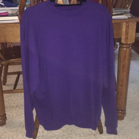 Tultex | Sweaters | Purple Crewneck | Poshmark